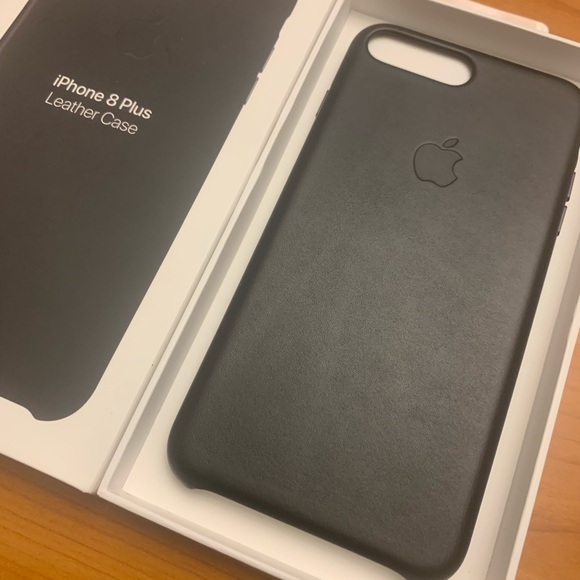Apple | Accessories | Apple Iphone 87 Plus Leather Case Black | Poshmark